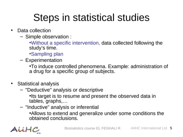 Introduction to Biostatistics | PPT