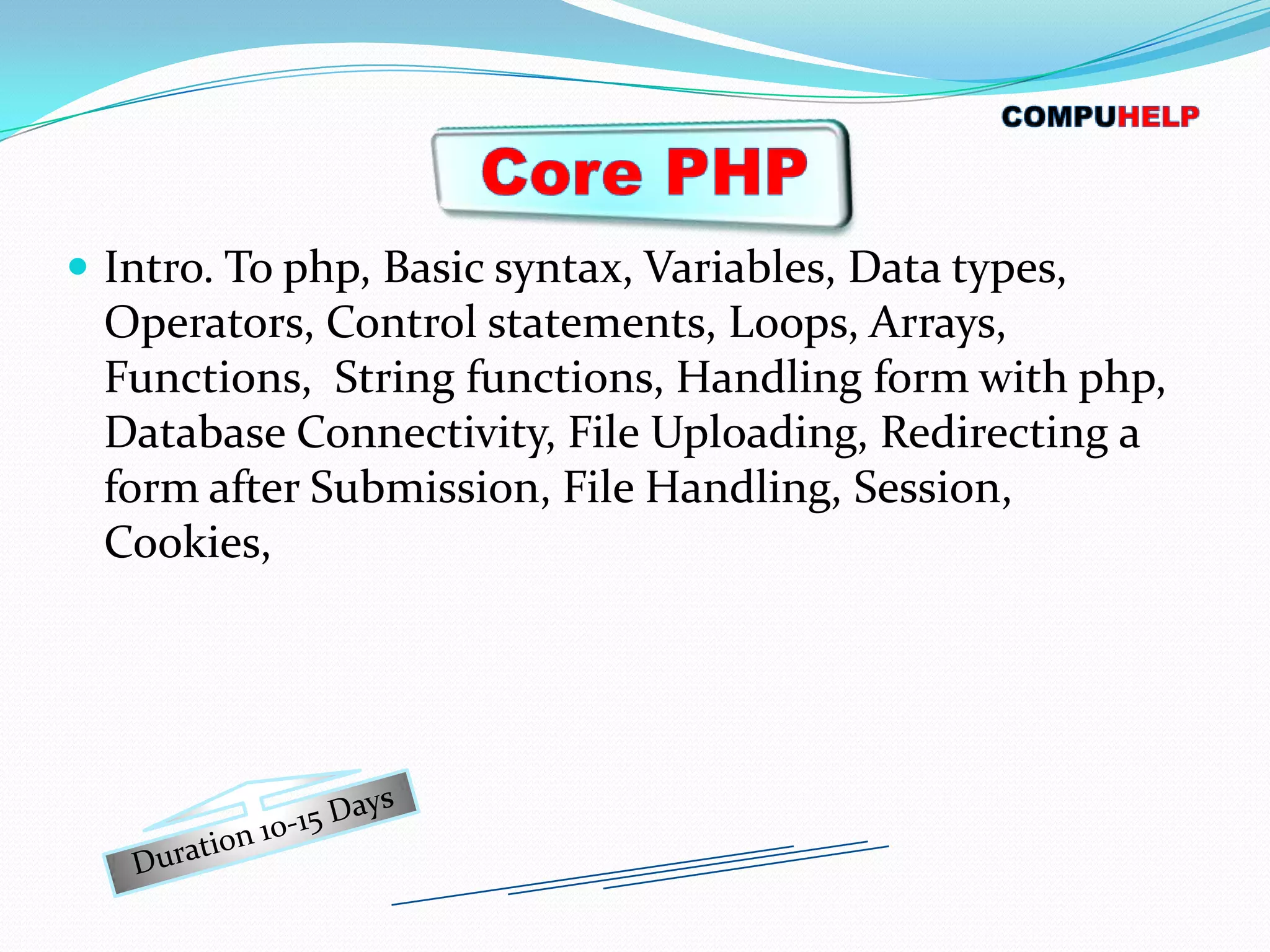compuhelp courses information | PPT