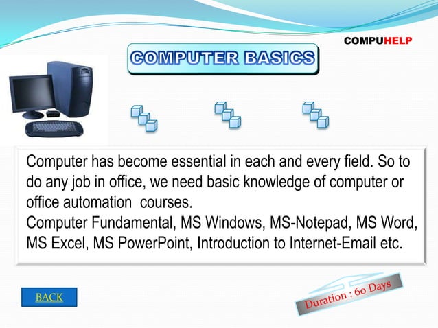 compuhelp courses information | PPT