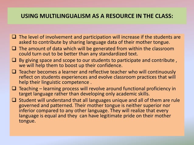 Multilingual | PPTX | Education