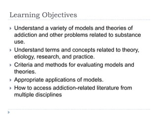 Models of Addiction | PPTX