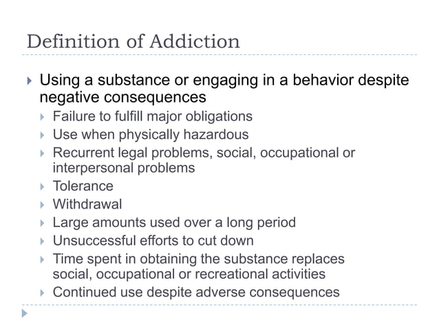 Models of Addiction | PPTX