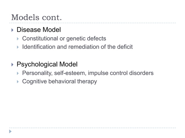 Models of Addiction | PPTX
