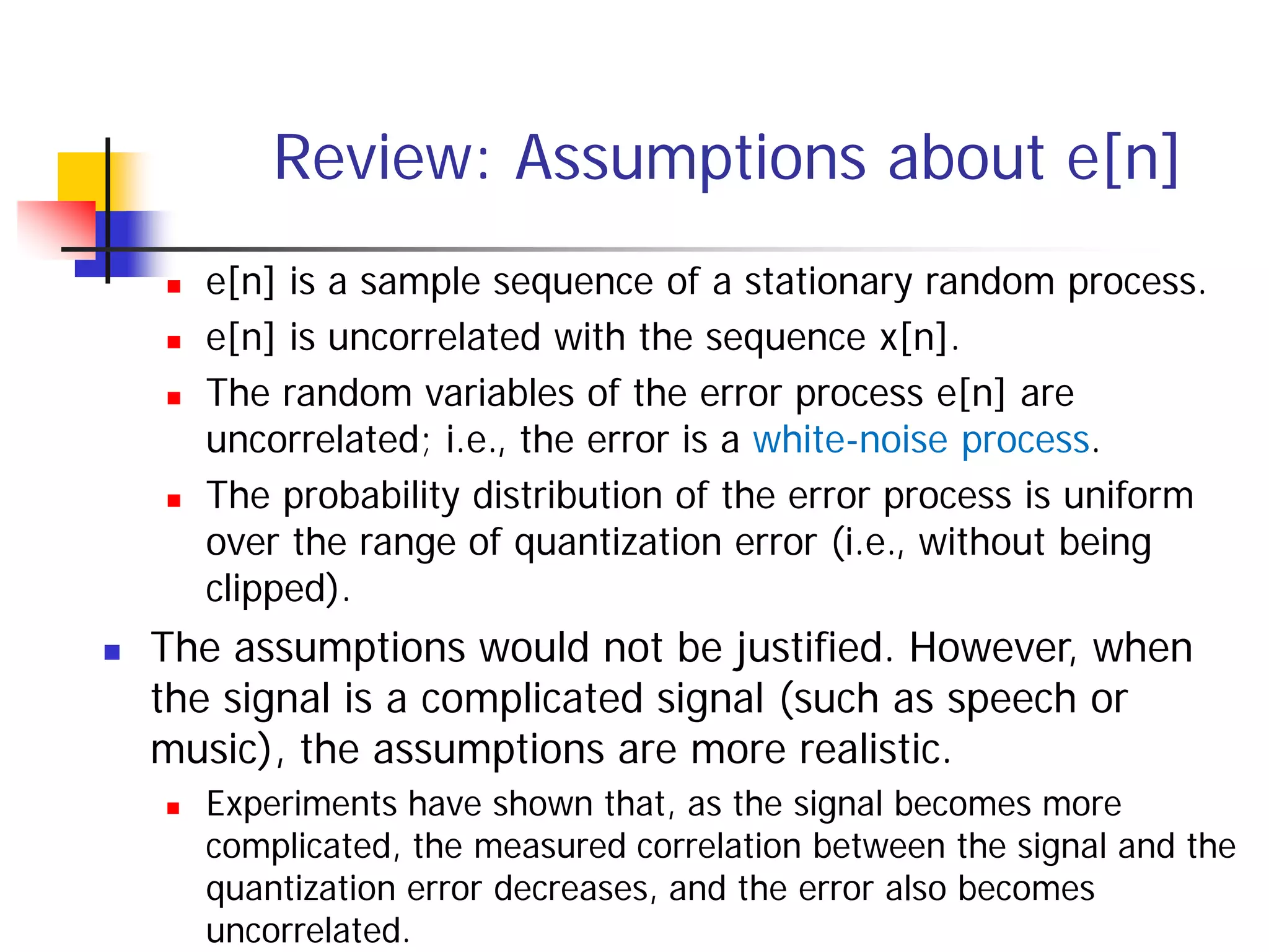 Course 10 example application of random signals - oversampling and ...