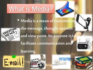 Course 101 role of electronic media in education | PPTX