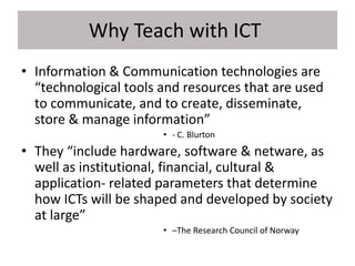 ICT in classroom teaching | PPTX | Internet | Computing