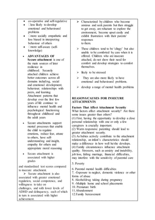 Attachment and bonding COURSE 1 b.ed notes | PDF