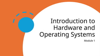 Module1.ppt computer architecture and design | PPT