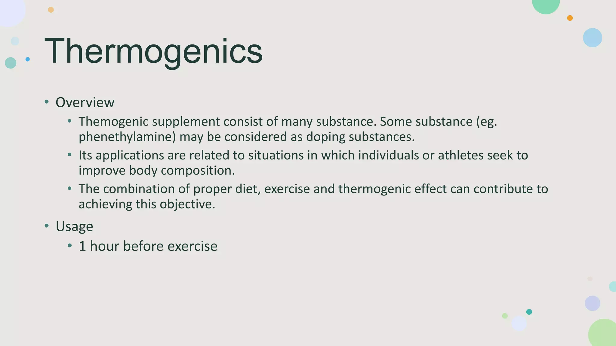 Ergogenic Aids in Sport Nutrition | PPTX