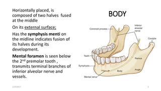 Course 2016 MANDIBLE MUSCLES OF MASTICATION AND TEMPOROMANDIBULAR JOINT ...