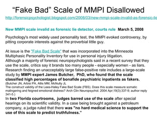 Course 23 malingering tests for court | PPT