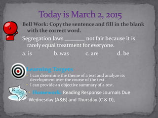 Course 2 workshop 4 week 1 | PPTX | Educational Assessment | Education