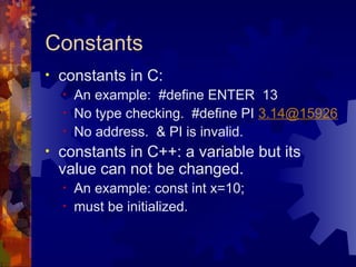 COURSE INTRODUCTION TO C++ PROGRAMMING LANGUAGE (CONTINUATION) | PPT