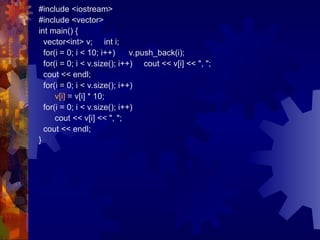COURSE INTRODUCTION TO C++ PROGRAMMING LANGUAGE (CONTINUATION) | PPT