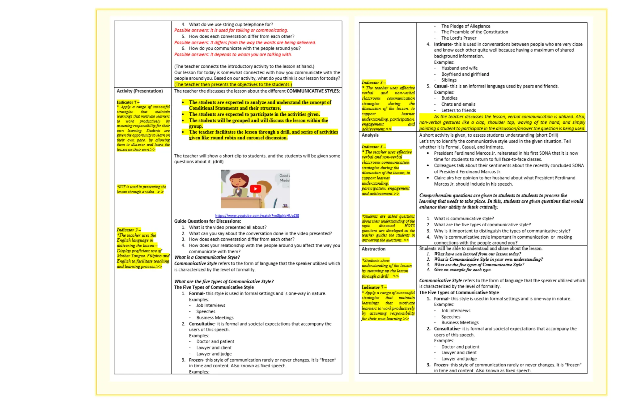 Teachers Induction Program Course 3 Answer Key | DOCX