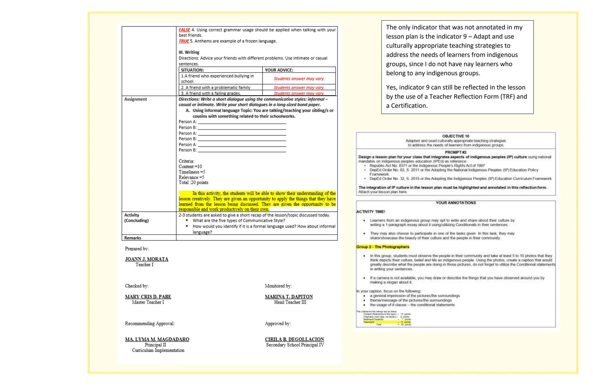 Teachers Induction Program Course 3 Answer Key | DOCX