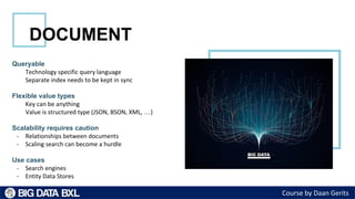 Course 4 : Big Data Structuring, Integration and Management Systems by Daan Gerits | PDF ...