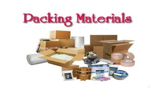 Food Packaging Materials | PPTX