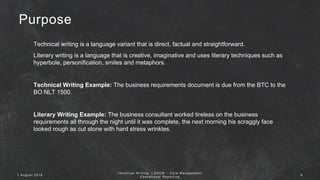 Technical Writing | PPTX | Technology & Computing