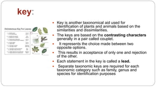 Taxonomical Aids | PPTX