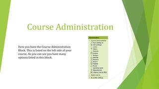 Course administration | PPT