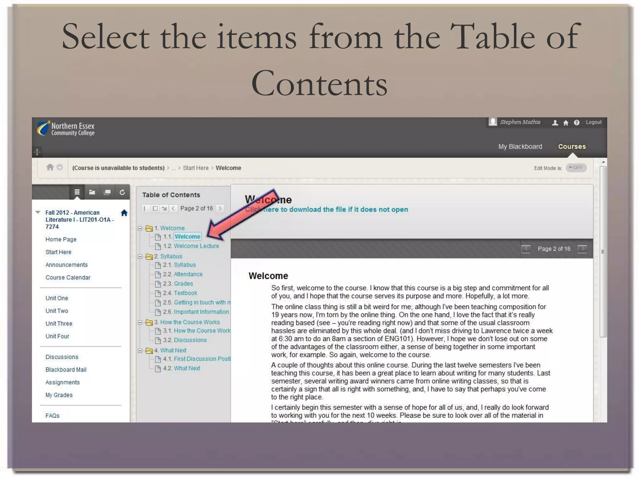 Course basic slideshow | PPT