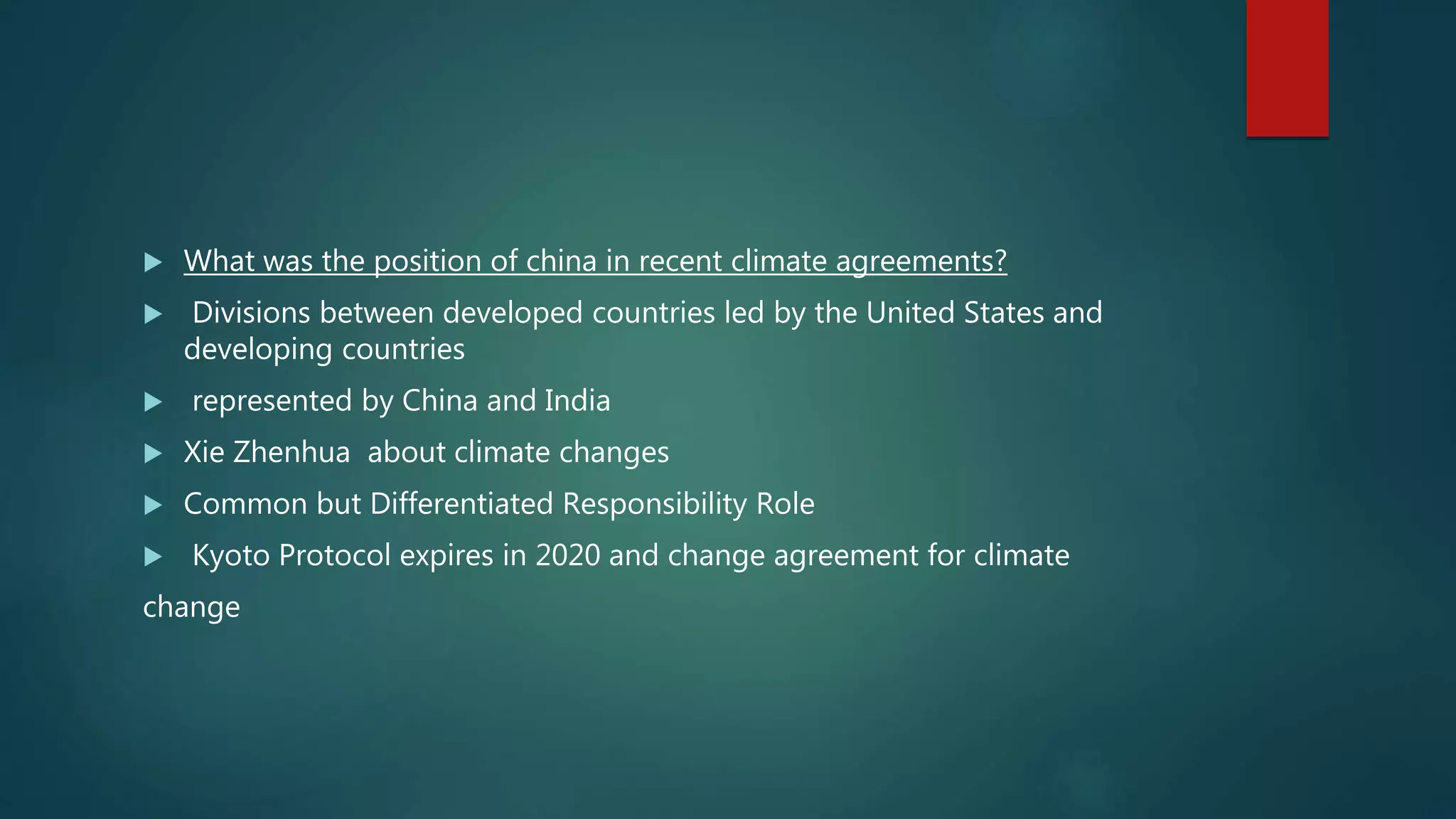 BME International Climate Change Role-Play | PPTX