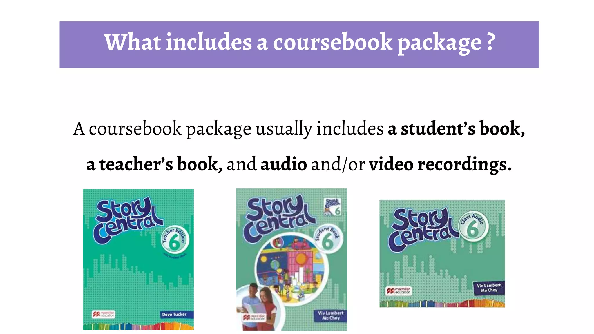 Coursebook materials | PPTX