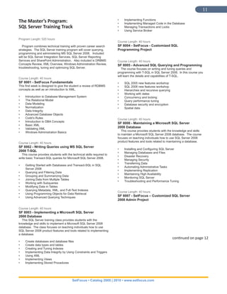 Course Catalog 2009 2010 | PDF