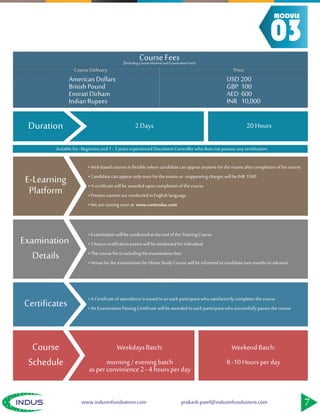 Document Management and Record Management courses | PDF