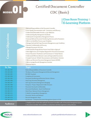 Document Management and Record Management courses | PDF