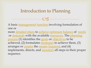 Educational Planning Process in Pakistan | PPTX