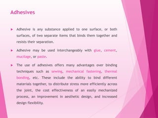 Composite wood and Adhesives | PPTX