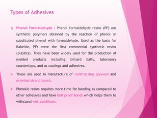 Composite wood and Adhesives | PPTX