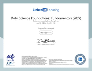 Course Completion - Data Science Foundations Fundamentals 2019 - NASBA.pdf