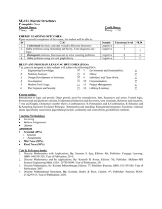 Discrete Structure | PDF
