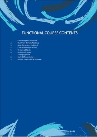 Blue Prism Training Brochure | PDF | Operating Systems | Computer ...