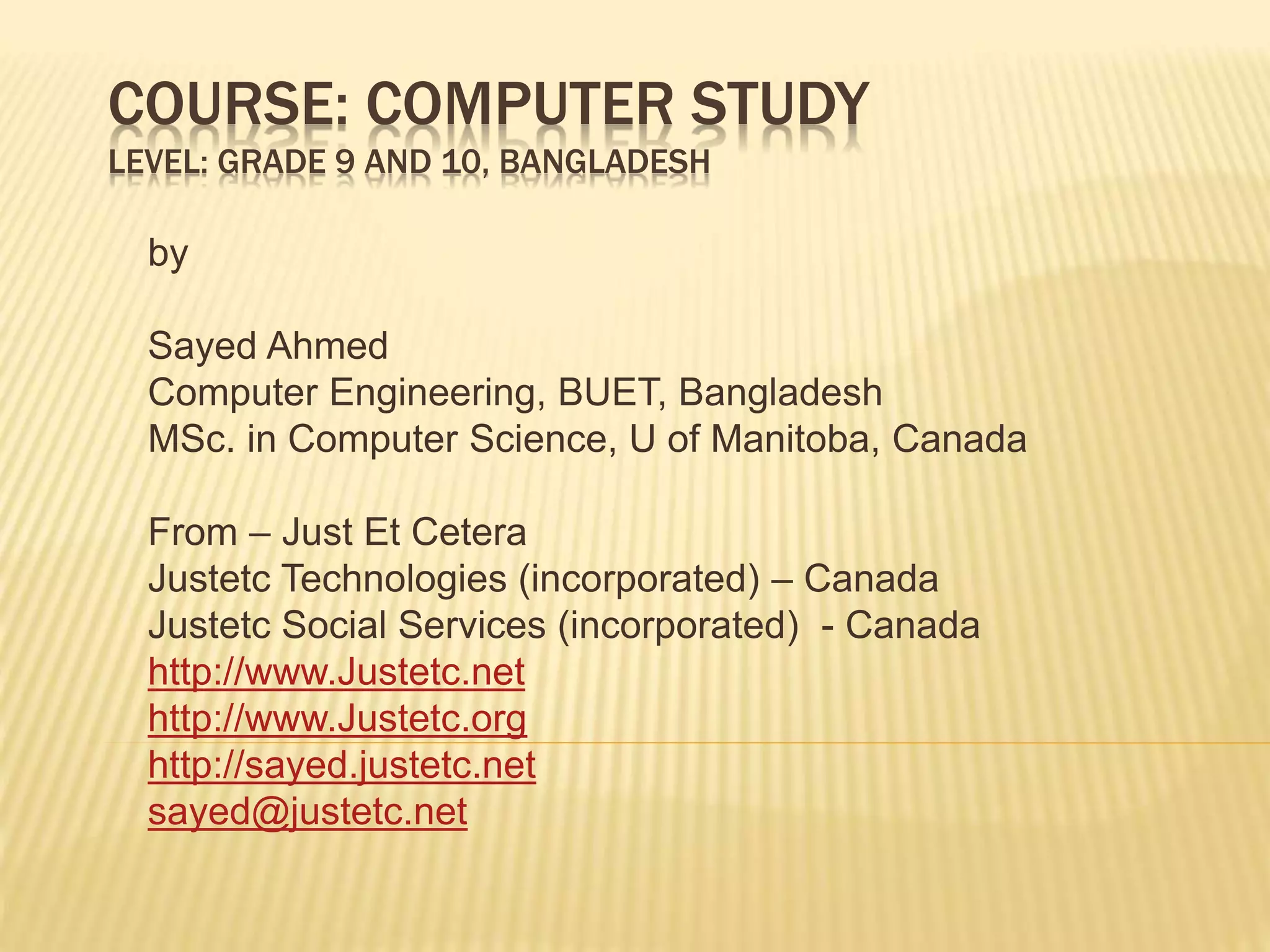 Course curriculam | PPTX