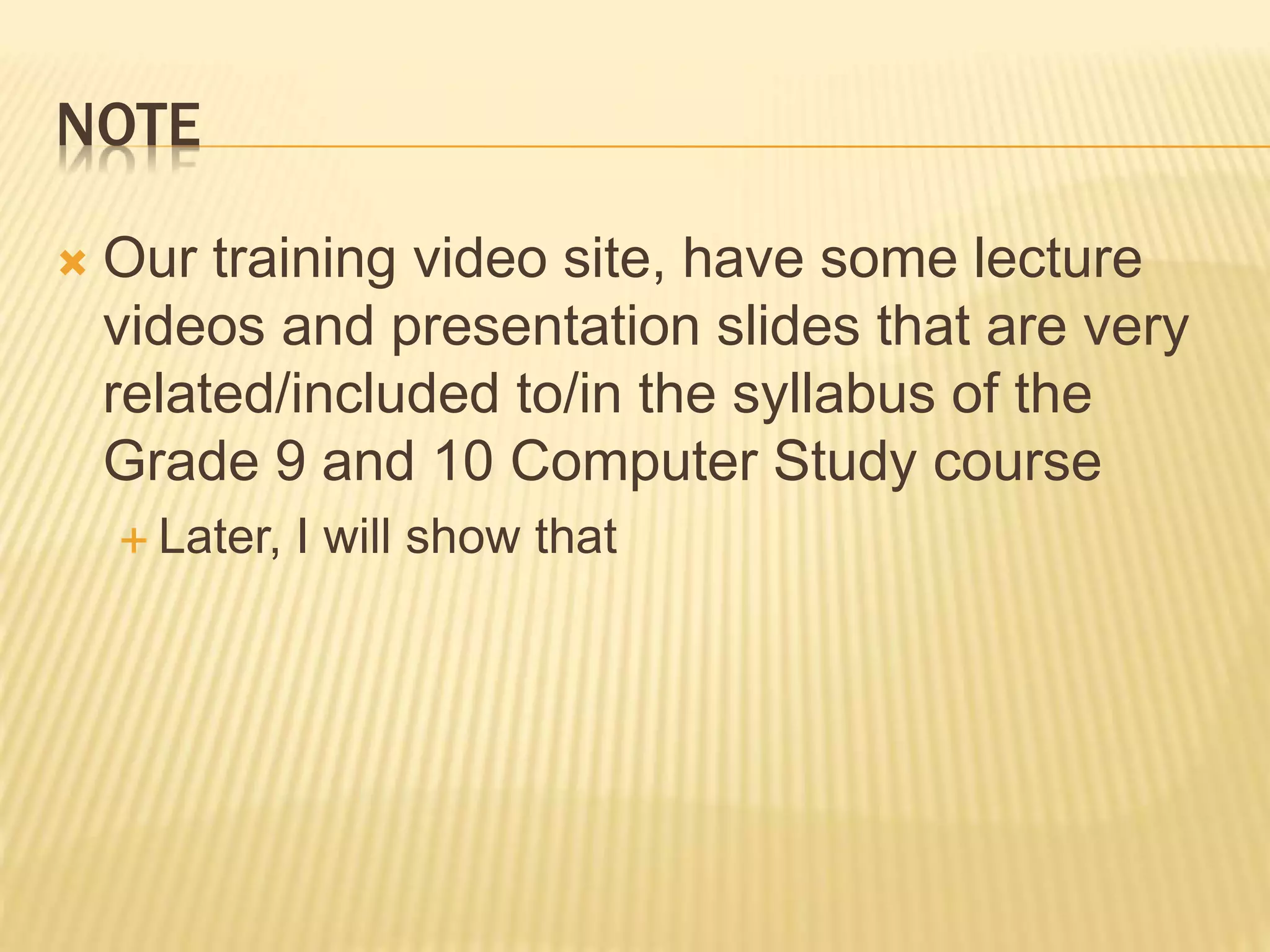 Course curriculam | PPTX