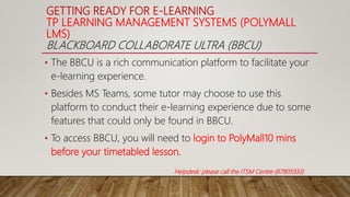 Course delivery due to Covid-19 (INSCOMPC) | PPT