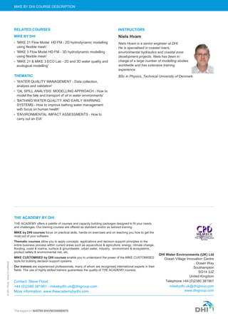MIKE 21 OS FM - Oil spill modelling using flexible mesh | PDF