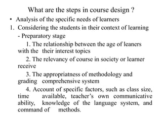 Course design | PPTX