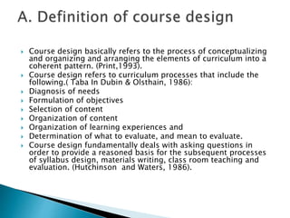 Course design | PPTX
