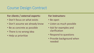 Course Design Workshop | PPT