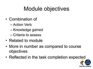 Course development | PPT