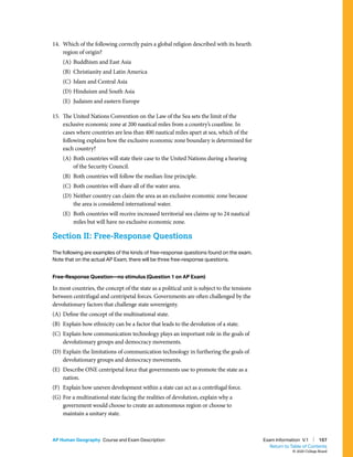 Course Discription for Human Geography AP | PDF