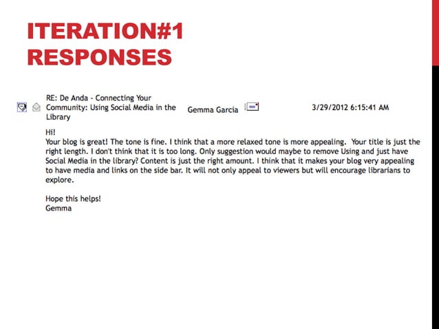 Responses to Iterations #1, #2, #3 | PPTX