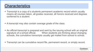 Course Equivalency, Transcript and Credit System. | PPTX