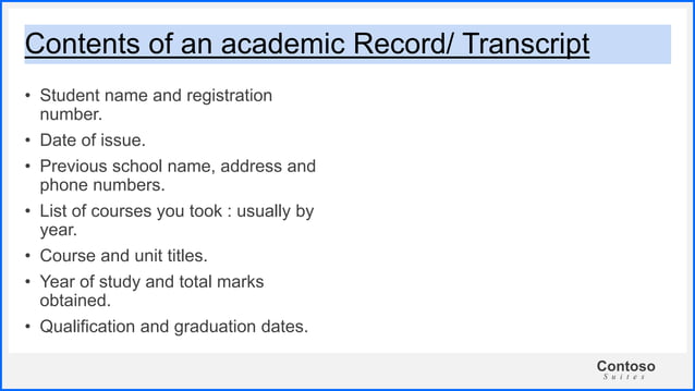 Course Equivalency, Transcript and Credit System. | PPTX | College ...