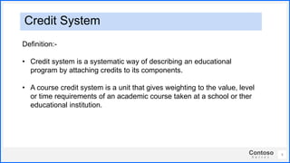 Course Equivalency, Transcript and Credit System. | PPTX